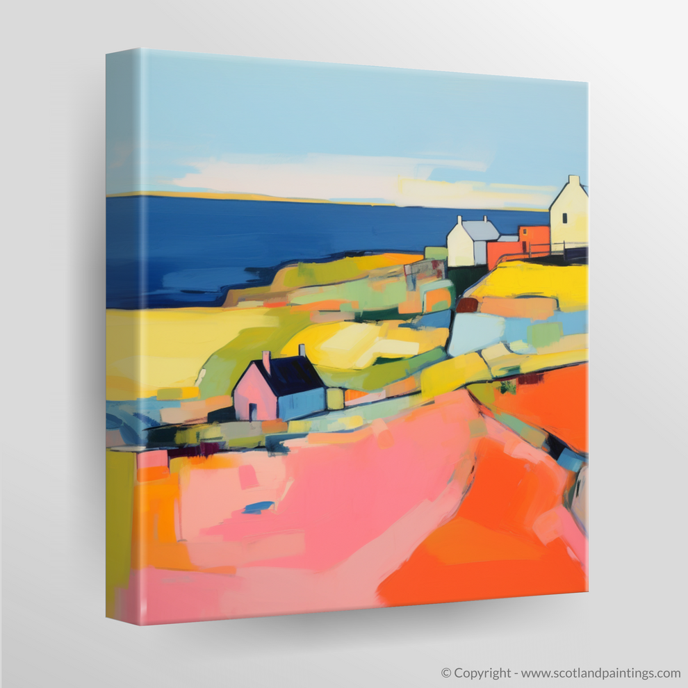 Cullen's Coastal Abstract: A Vibrant Reimagining of Scottish Village L ...