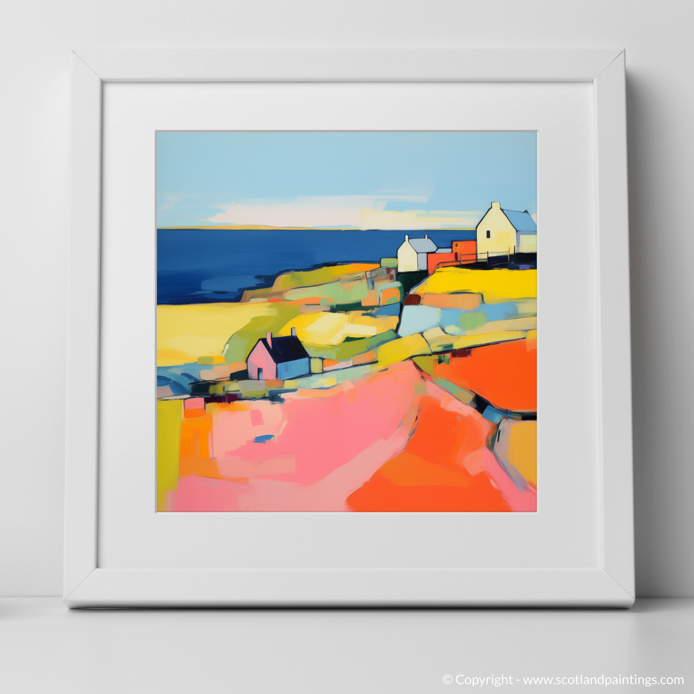 Cullen's Coastal Abstract: A Vibrant Reimagining of Scottish Village L ...