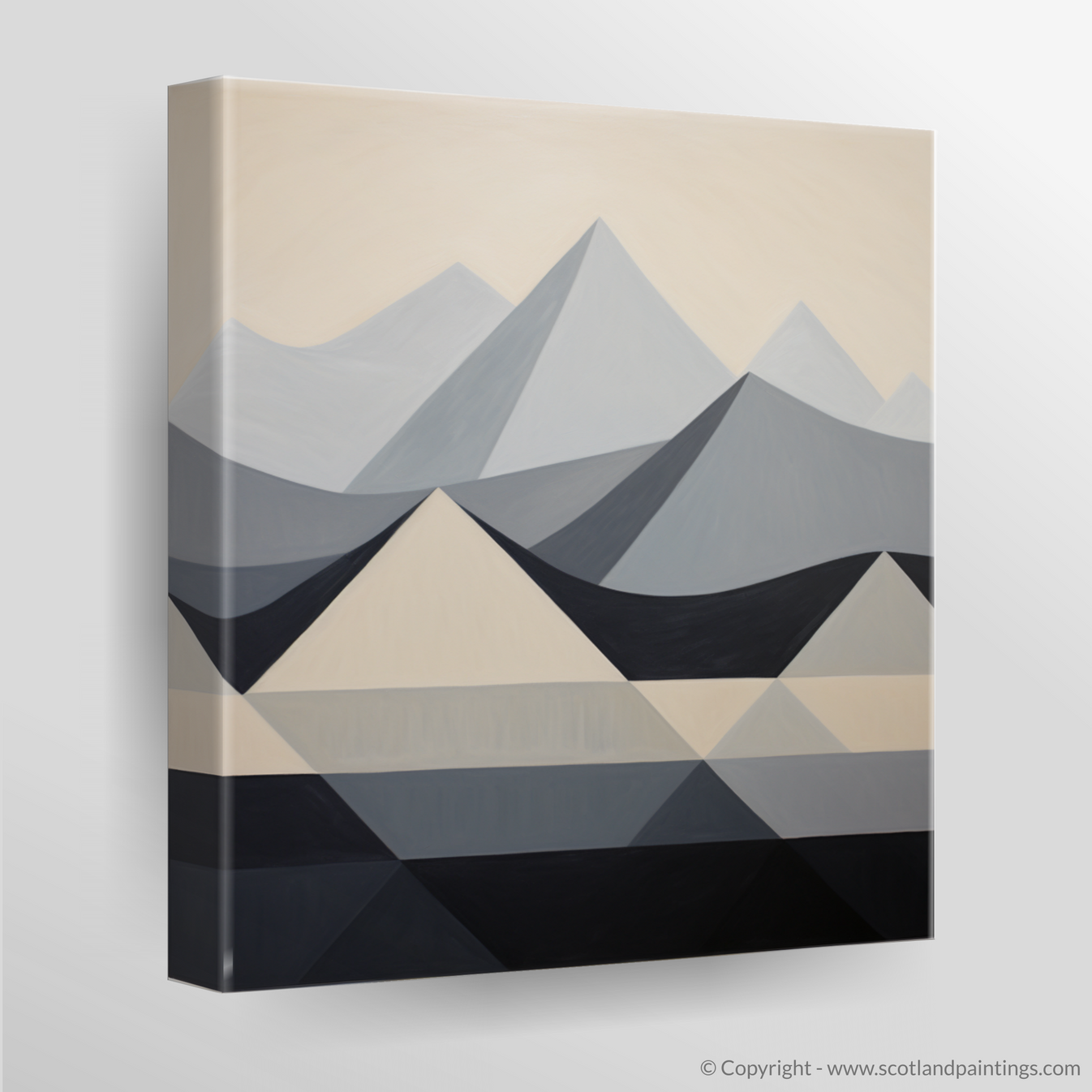 Painting and Art Print of Càrn Gorm entitled "Càrn Gorm Abstract Majes ...