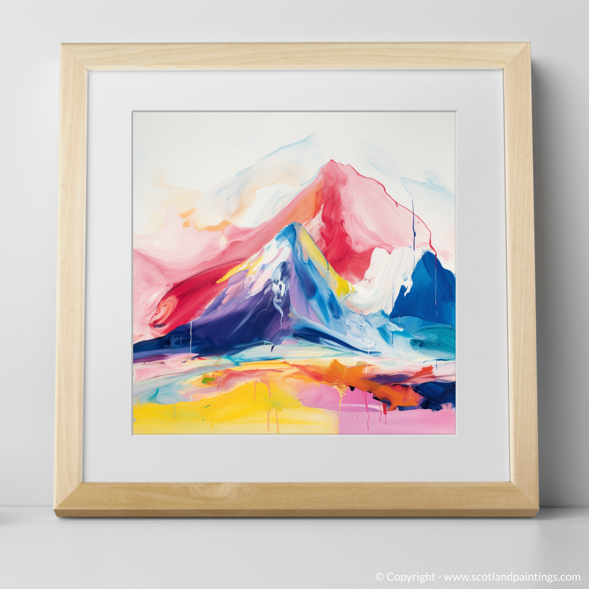 Painting and Art Print of Ben More entitled "Abstract Essence of Ben M ...