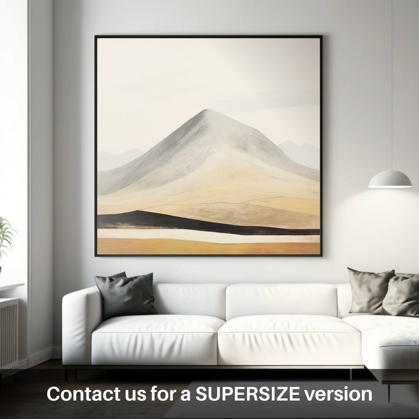 Painting and Art Print of Ben Lawers entitled "Abstract Essence of Ben ...