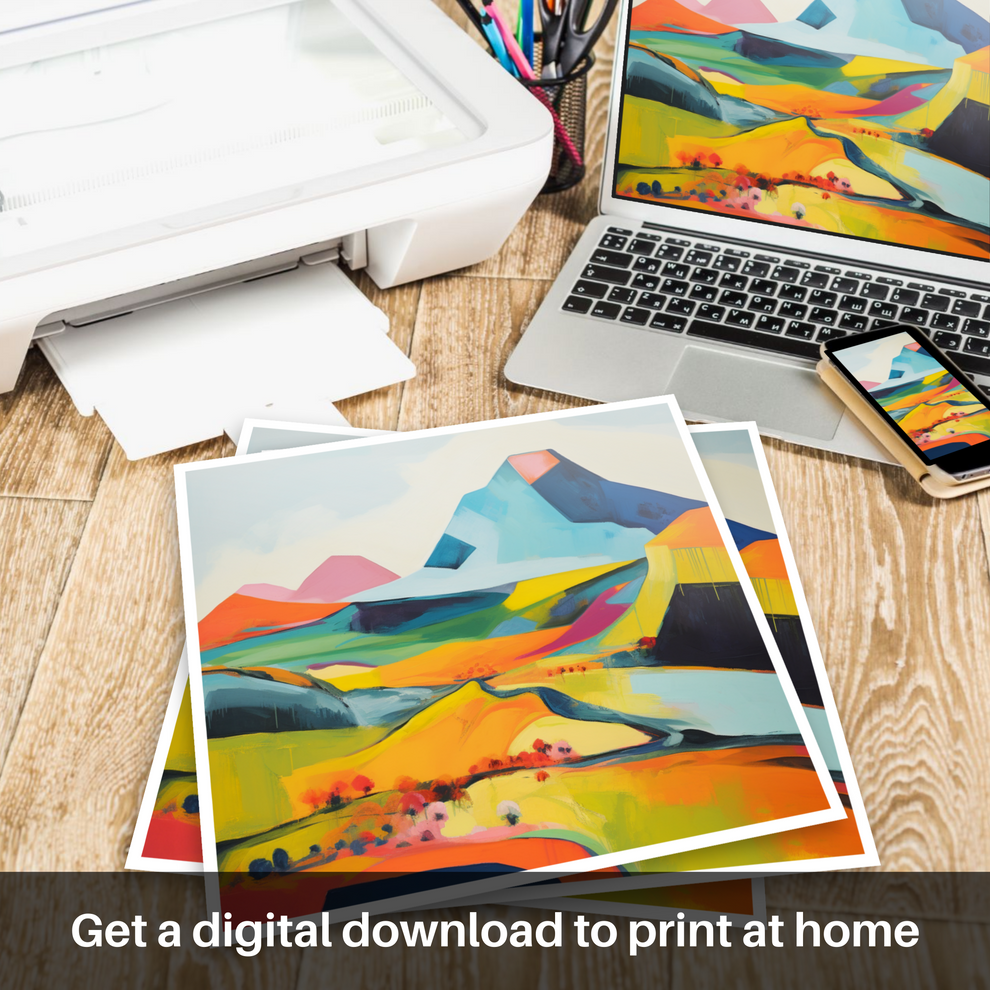 Painting and Art Print of Càrn Gorm entitled "Abstract Impressions of ...