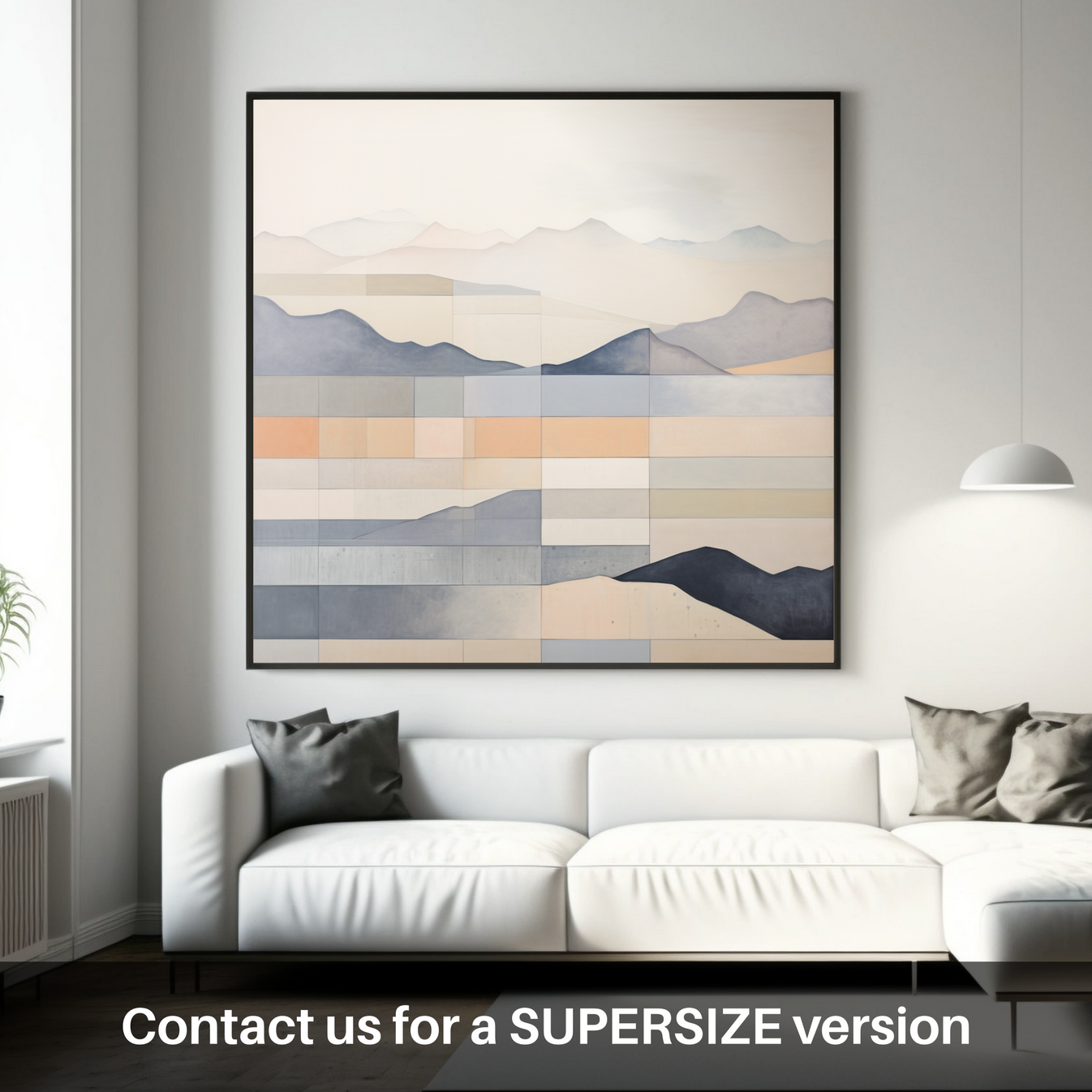 Painting and Art Print of Creag Mhòr (Meall na Aighean) entitled "Abst ...