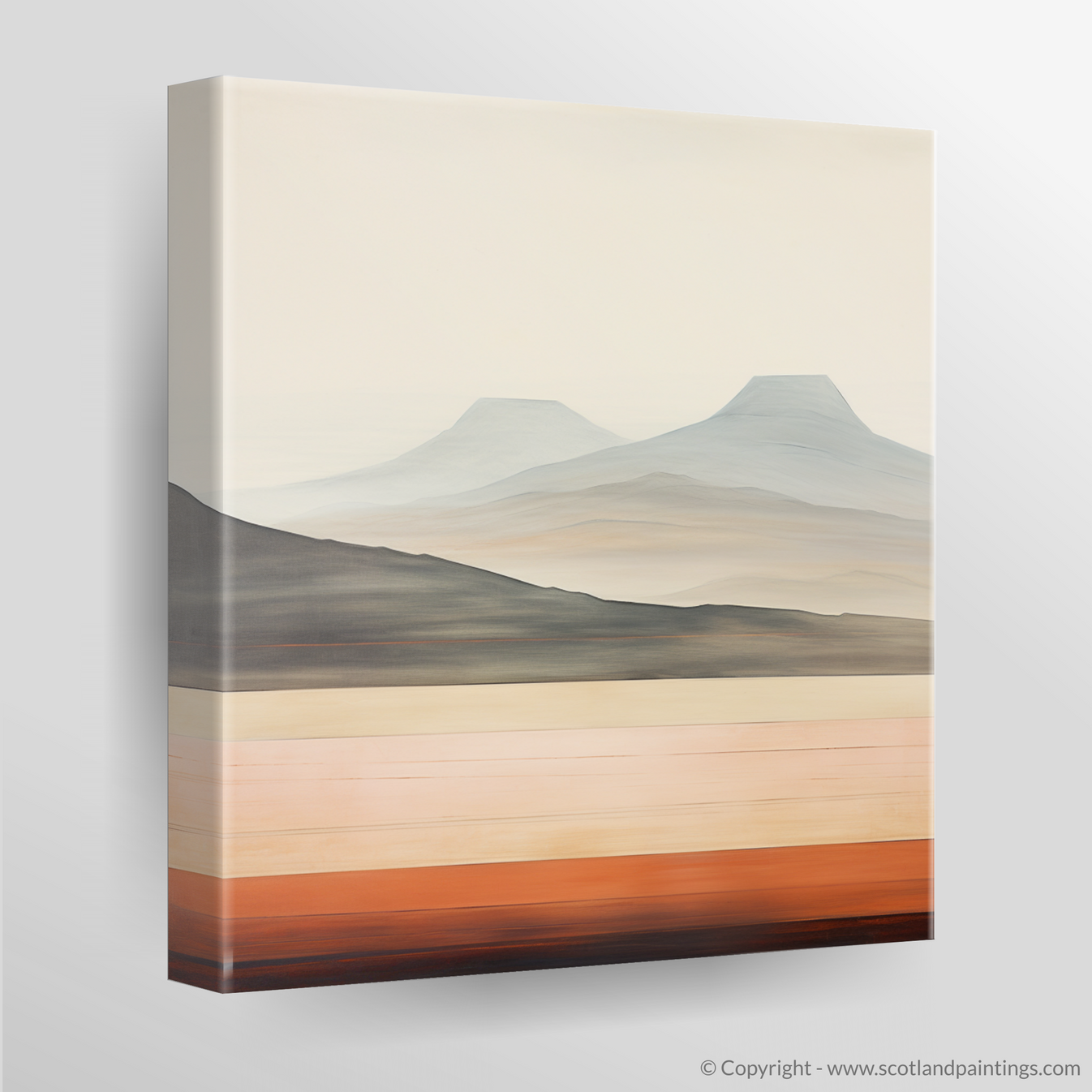 Painting and Art Print of Meall Greigh entitled "Highland Abstraction ...