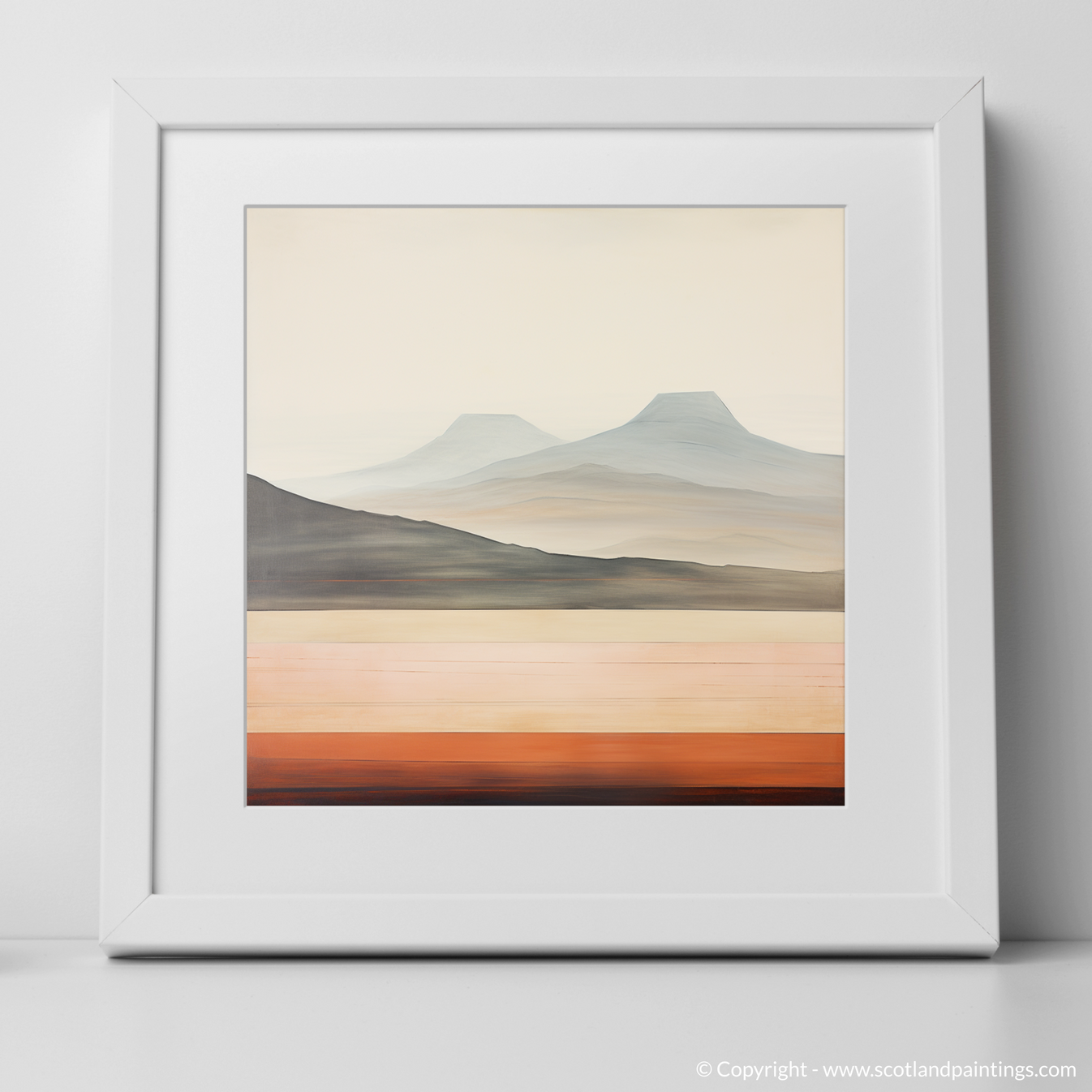 Painting and Art Print of Meall Greigh entitled "Highland Abstraction ...