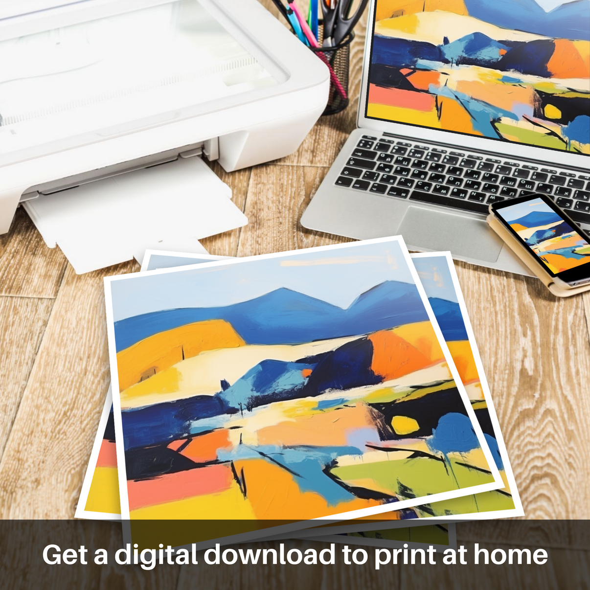 Painting and Art Print of Càrn Gorm entitled "Abstract Impressions of ...