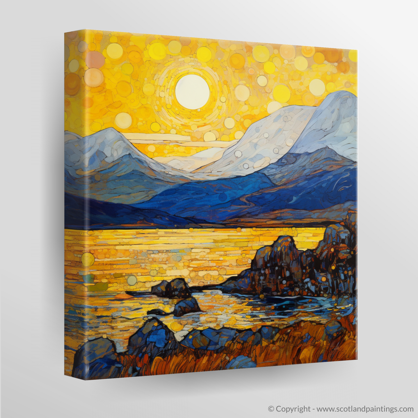 Majestic Ben More in Autumnal Art Nouveau – Scotland Paintings and Art ...