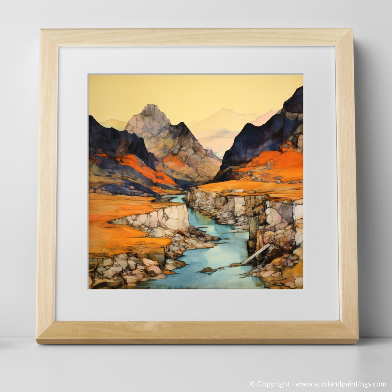 Art Nouveau Majesty of Cruach Àrdrain – Scotland Paintings and Art Prints