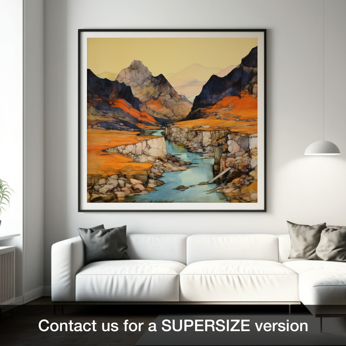 Art Nouveau Majesty of Cruach Àrdrain – Scotland Paintings and Art Prints