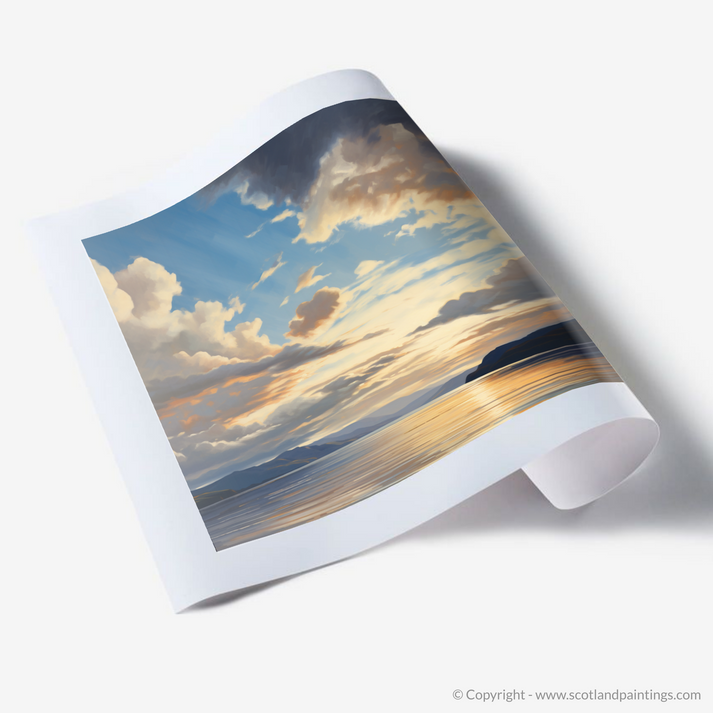 Painting and Art Print of A huge sky above Loch Lomond entitled "Majes ...