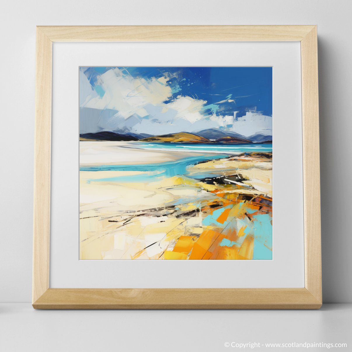 Painting and Art Print of Luskentyre Beach, Isle of Harris. Wild Embra ...