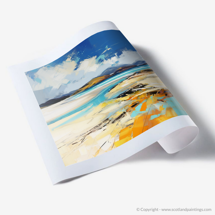 Painting and Art Print of Luskentyre Beach, Isle of Harris. Wild Embra ...