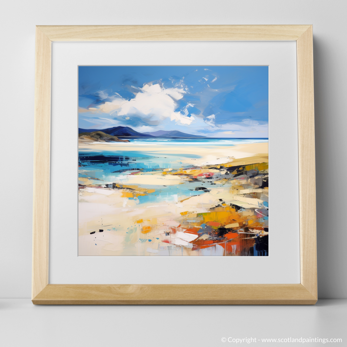 Painting and Art Print of Luskentyre Beach, Isle of Harris entitled "V ...