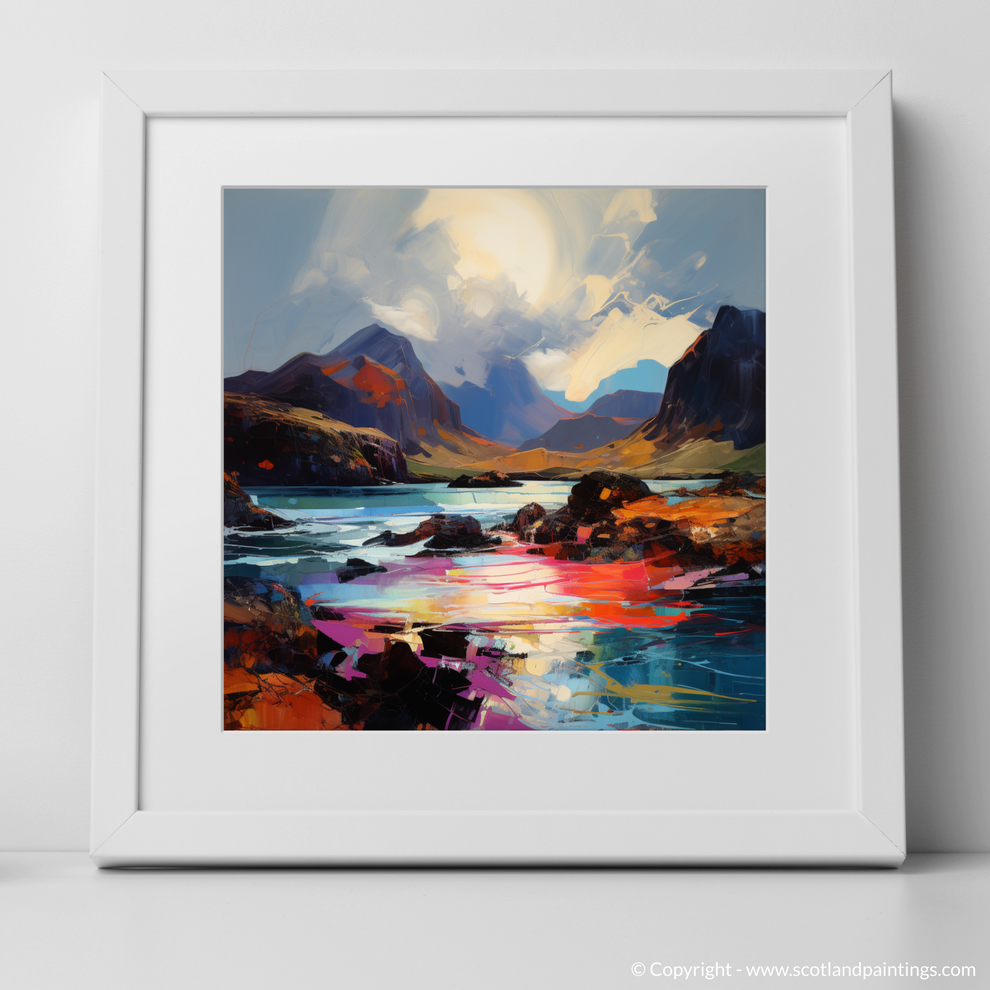 Painting and Art Print of Isle of Rum, Inner Hebrides. Isle of Rum Dre ...
