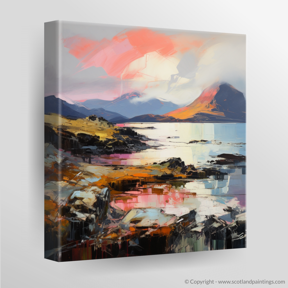 Painting and Art Print of Isle of Rum, Inner Hebrides. Captivating Rum ...
