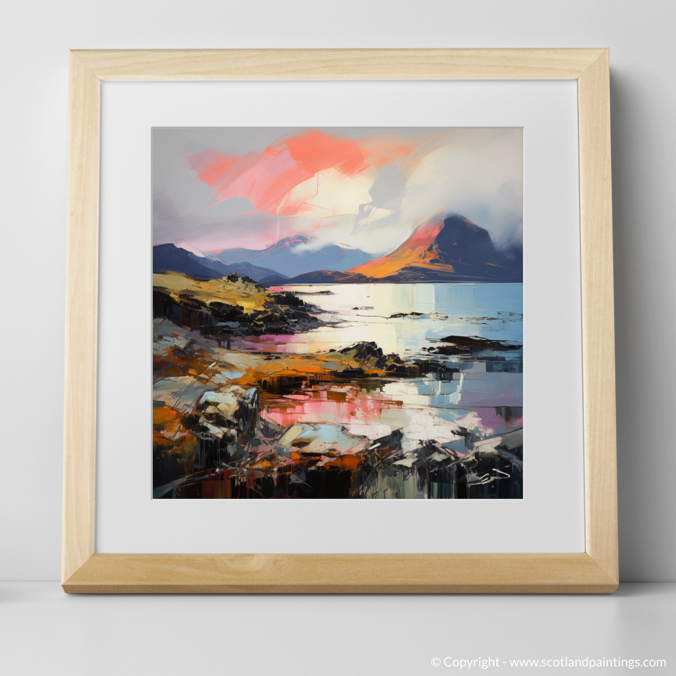 Painting and Art Print of Isle of Rum, Inner Hebrides. Captivating Rum ...