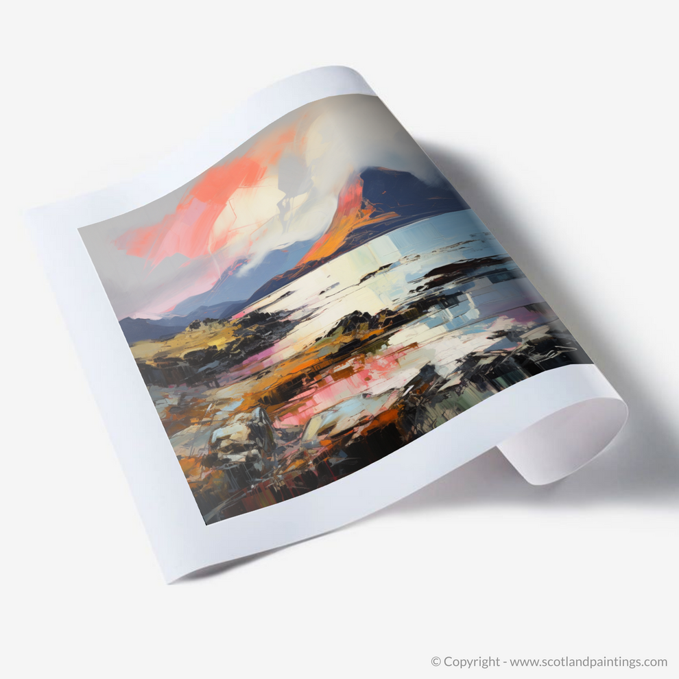 Painting and Art Print of Isle of Rum, Inner Hebrides. Captivating Rum ...