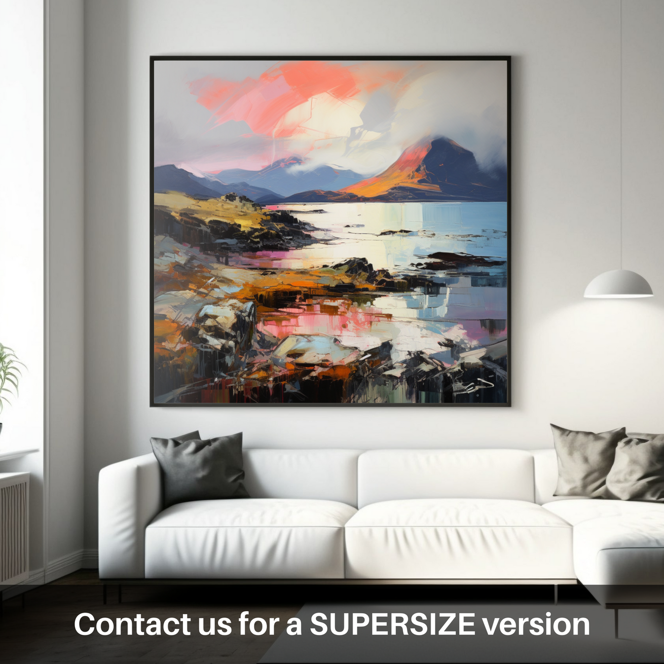 Painting and Art Print of Isle of Rum, Inner Hebrides. Captivating Rum ...