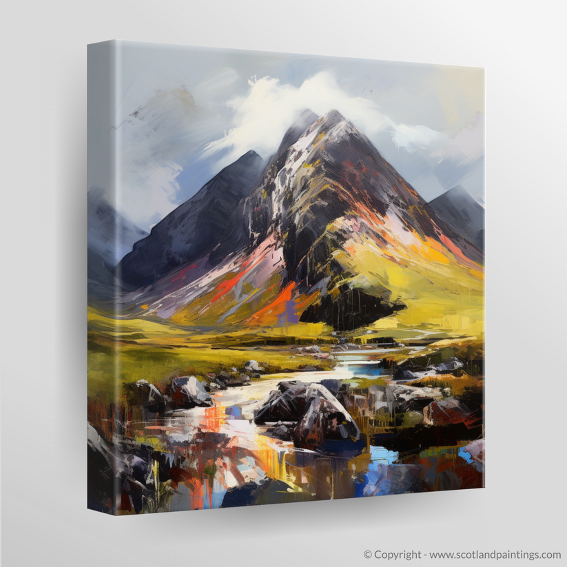 Painting and Art Print of Stob Coire Raineach (Buachaille Etive Beag ...