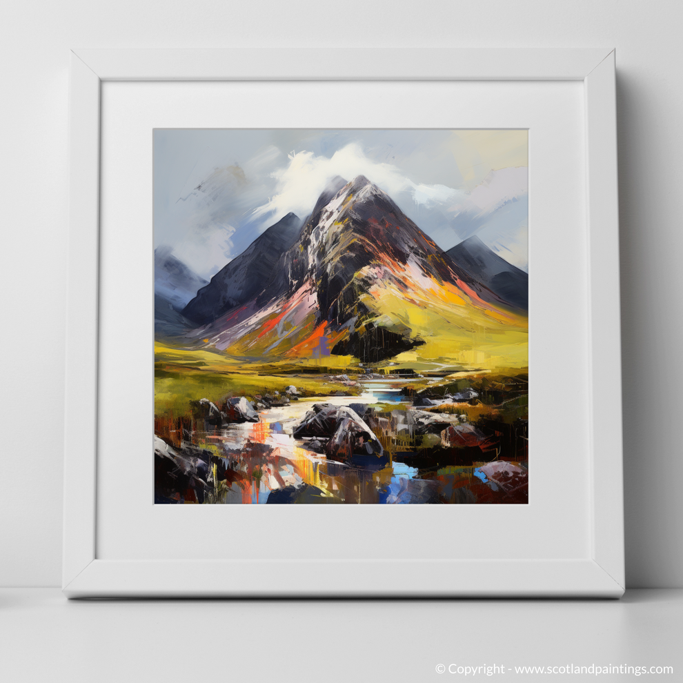 Painting and Art Print of Stob Coire Raineach (Buachaille Etive Beag ...