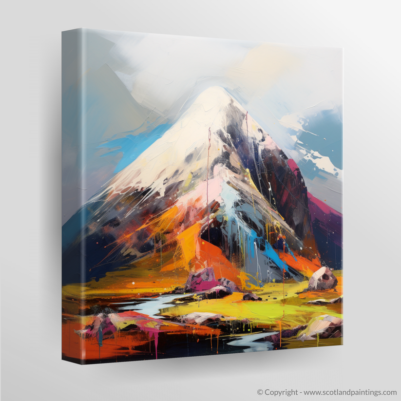Painting and Art Print of Stob Coire Raineach (Buachaille Etive Beag ...