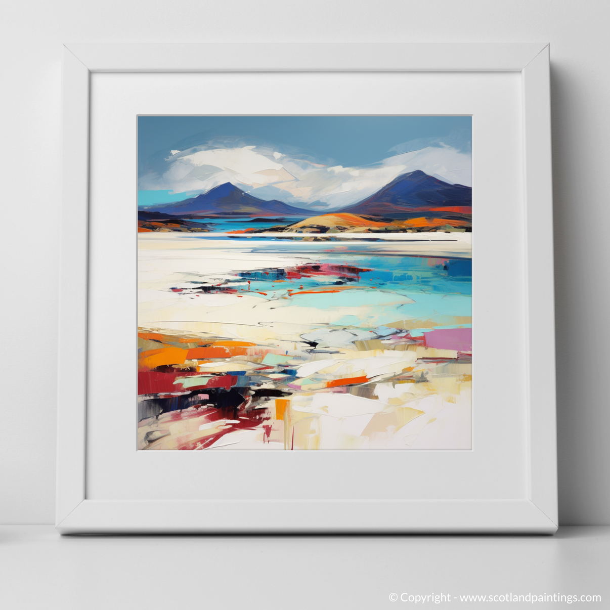 Painting and Art Print of Luskentyre Sands, Isle of Lewis entitled "Lu ...