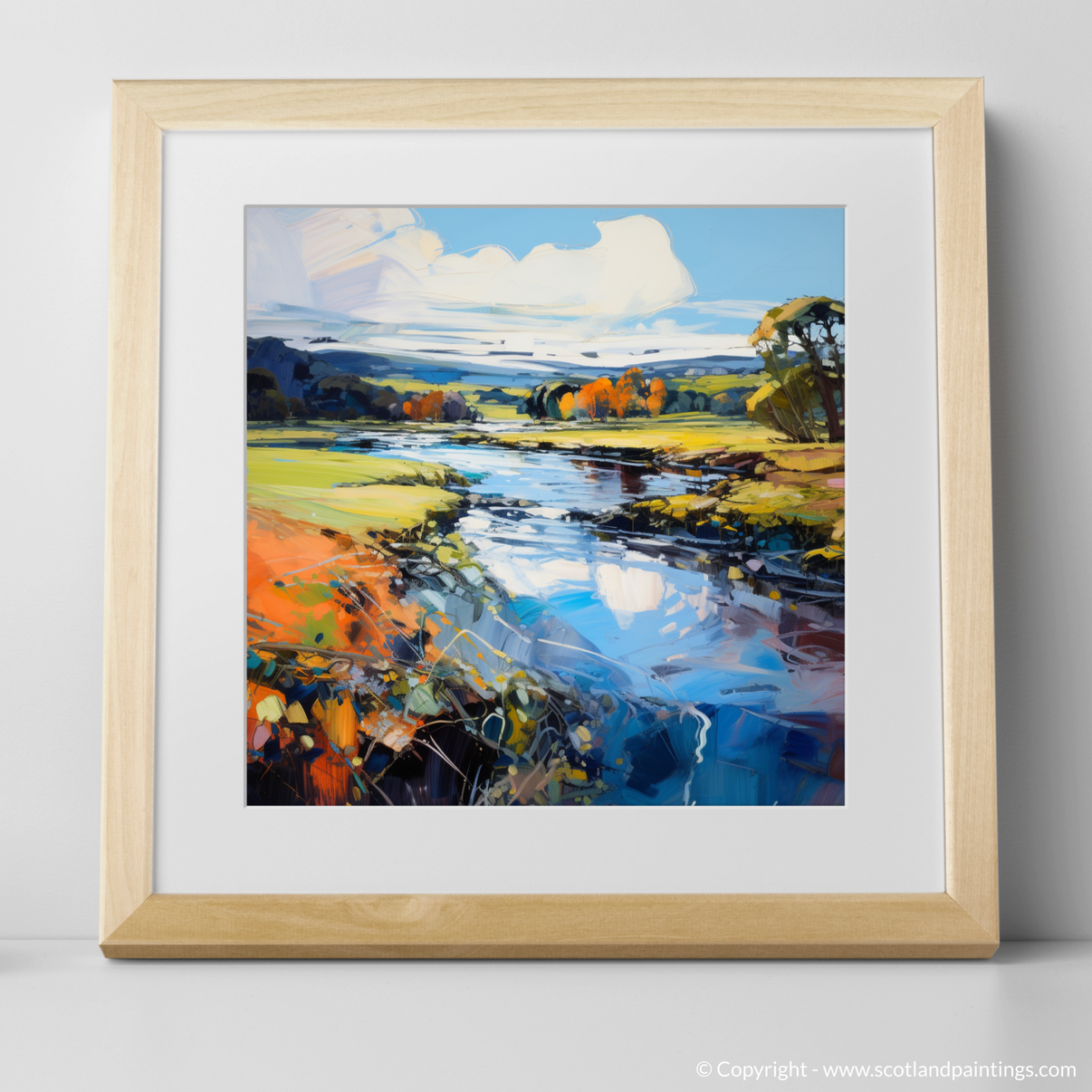 Painting and Art Print of River Nith, Dumfries and Galloway. River Nit ...