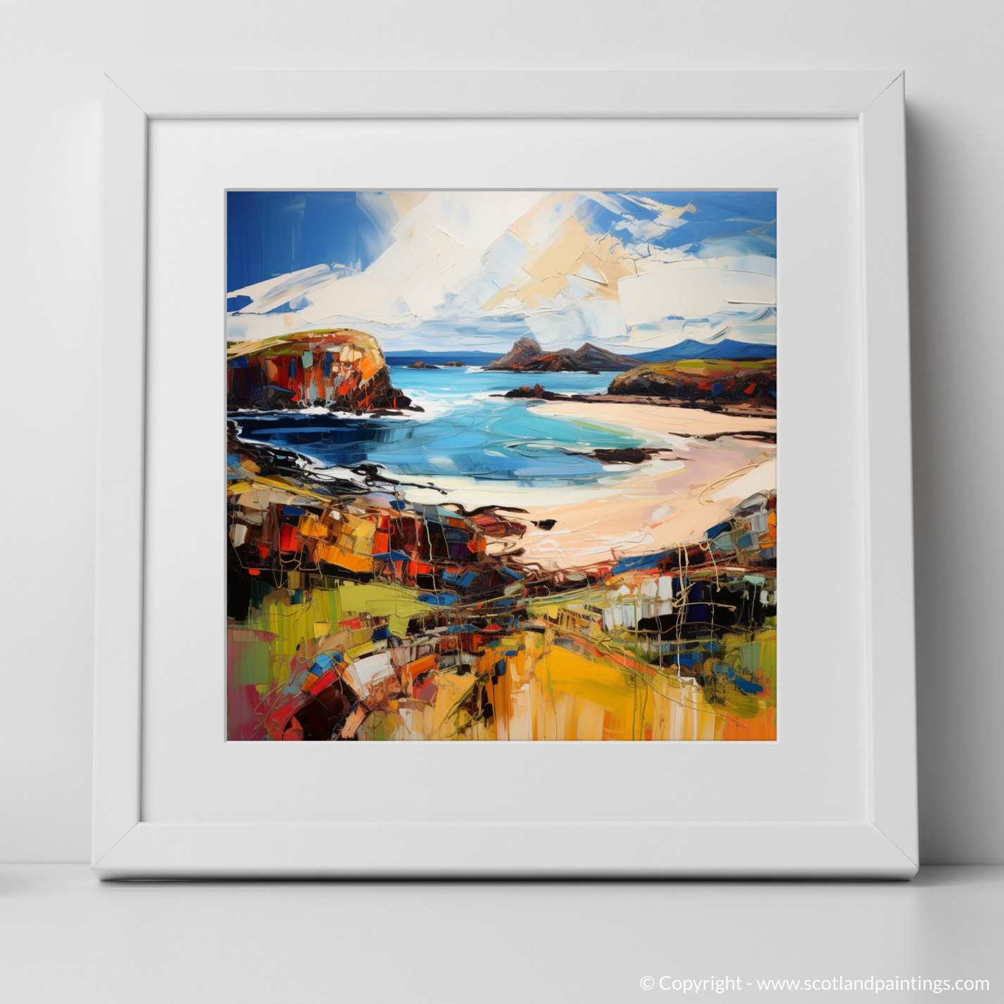 Painting and Art Print of Scourie Bay, Sutherland entitled "Embracing ...