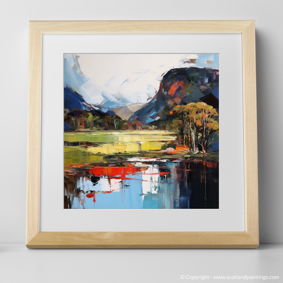 Painting and Art Print of Loch Ard, Stirling entitled "Loch Ard Serena ...