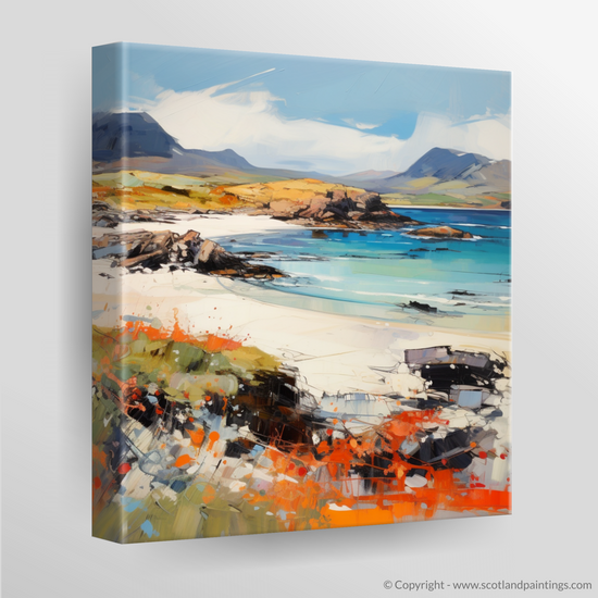 Painting and Art Print of Coral Beach, Claigan, Isle of Skye. Wild Rhy ...