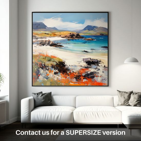 Painting and Art Print of Coral Beach, Claigan, Isle of Skye. Wild Rhy ...