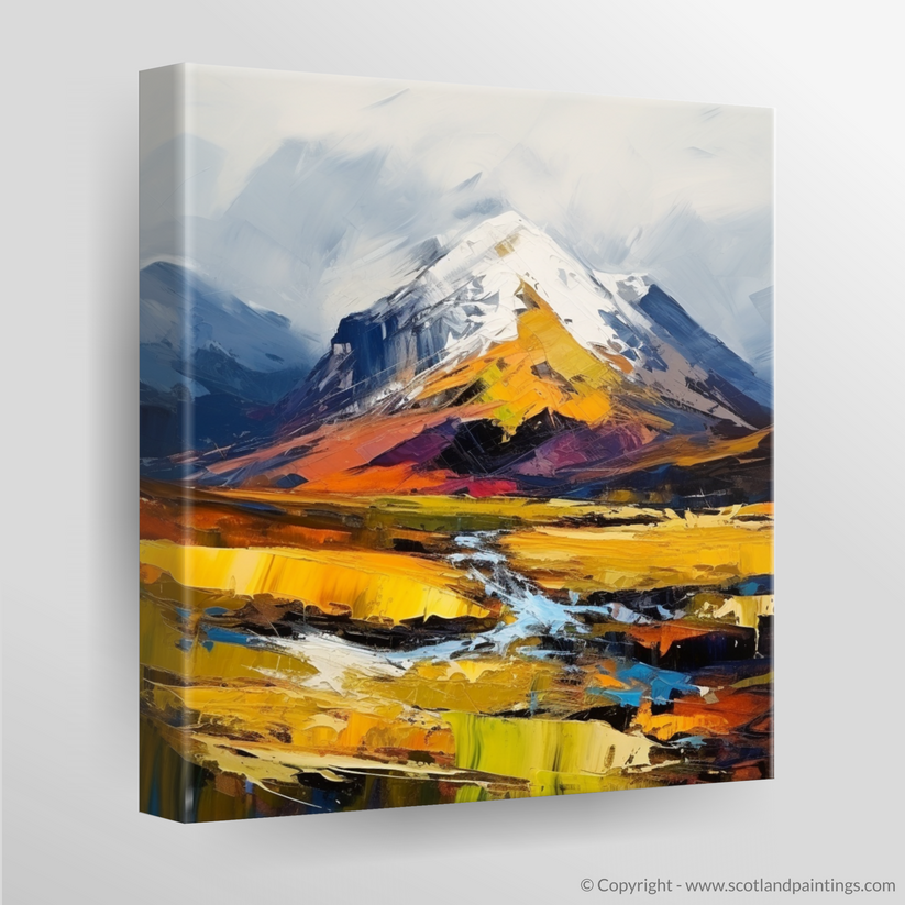 Painting and Art Print of Meall nan Tarmachan entitled "Highland Majes ...