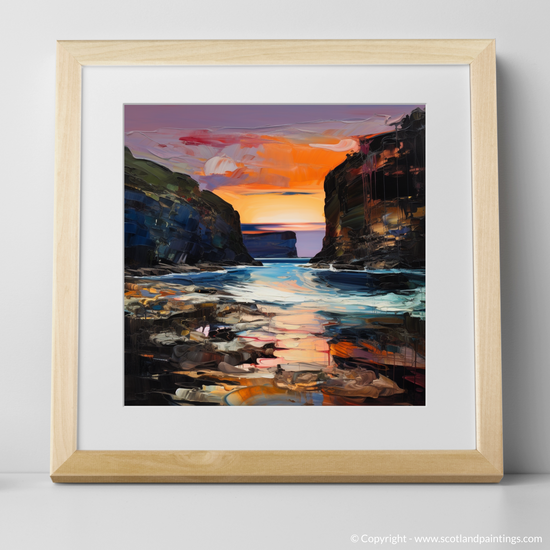 Painting and Art Print of Calgary Bay at dusk entitled "Calgary Bay at ...
