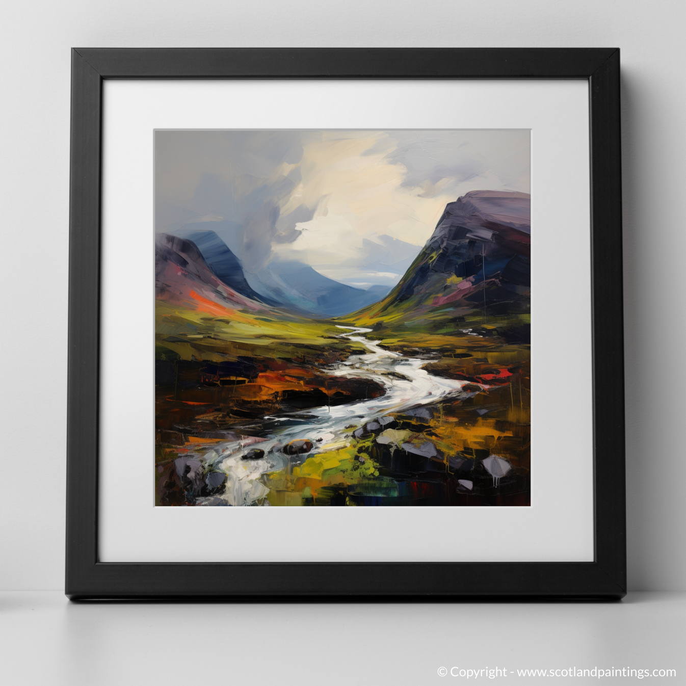 Painting and Art Print of Meall Greigh entitled "Meall Greigh Unleashe ...