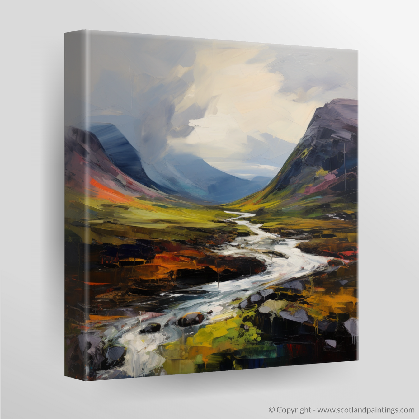 Painting and Art Print of Meall Greigh entitled "Meall Greigh Unleashe ...