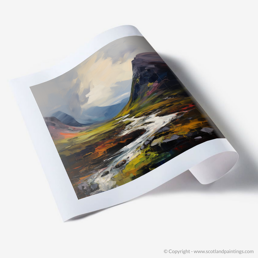 Painting and Art Print of Meall Greigh entitled "Meall Greigh Unleashe ...
