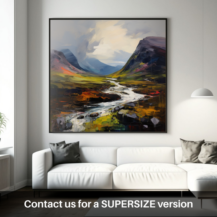 Painting and Art Print of Meall Greigh entitled "Meall Greigh Unleashe ...
