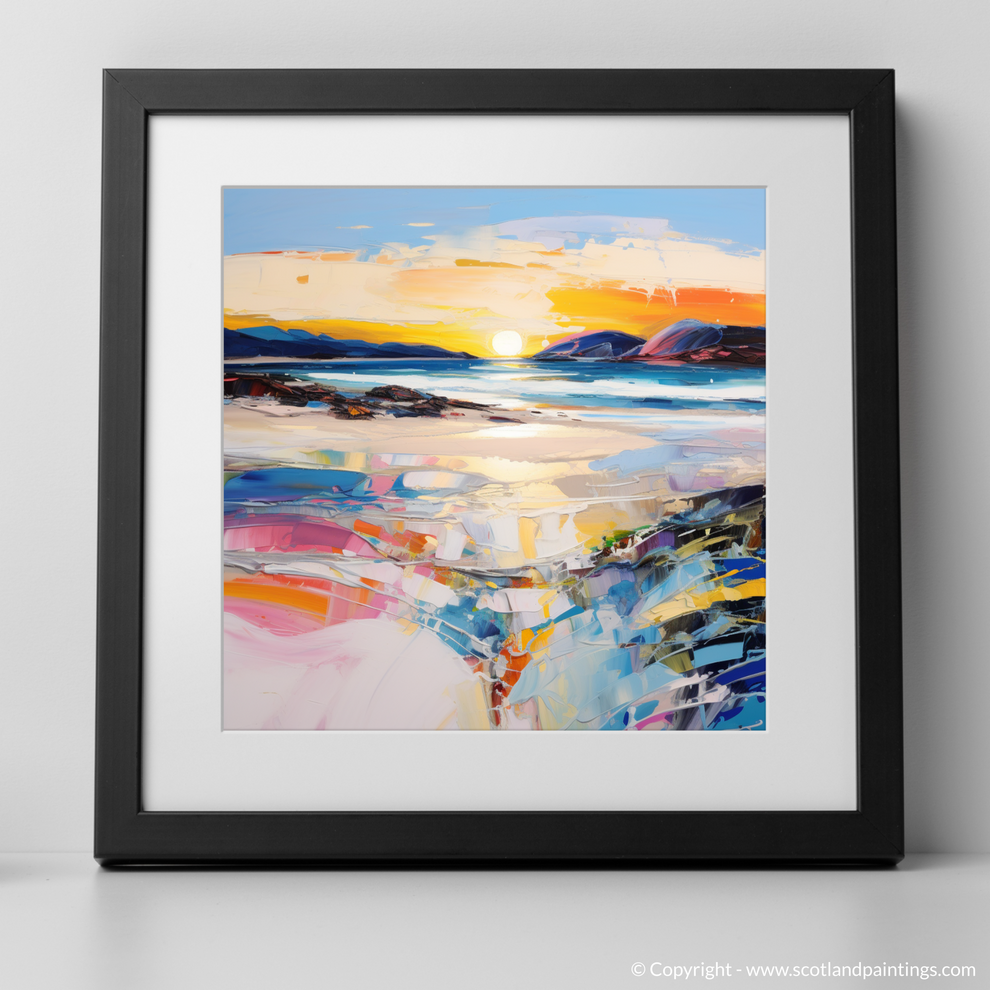 Painting and Art Print of Traigh Mhor at sunset entitled "Sunset Ember ...