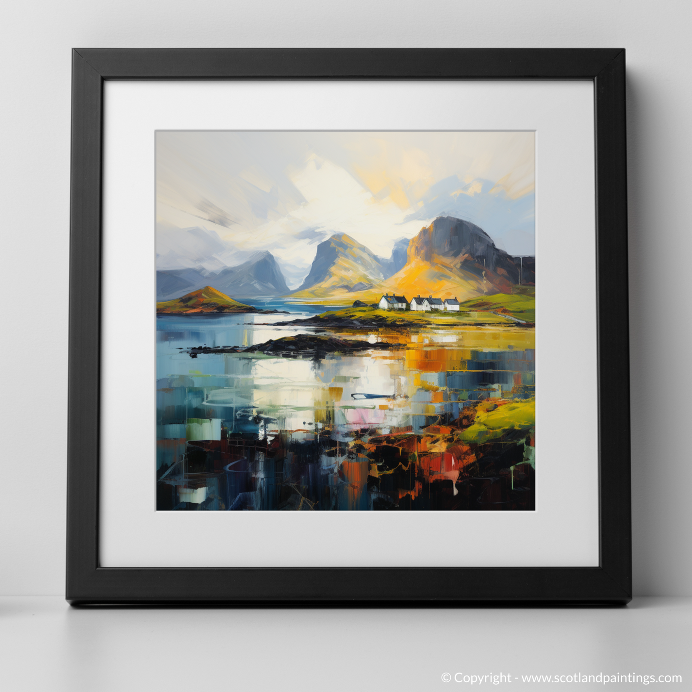 Painting and Art Print of Isle of Rum, Inner Hebrides entitled "Isle o ...