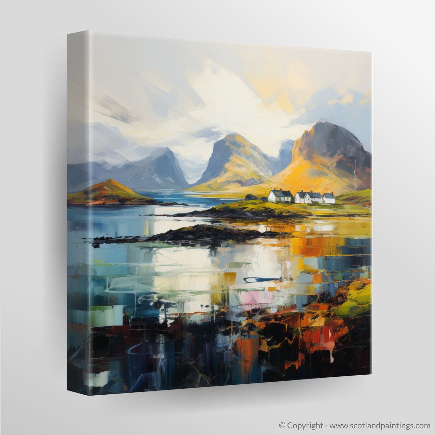 Painting and Art Print of Isle of Rum, Inner Hebrides entitled "Isle o ...