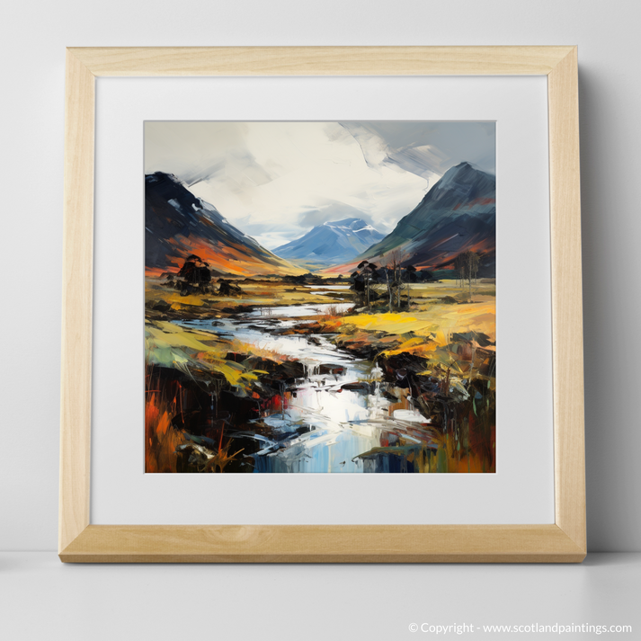 Painting and Art Print of Glencoe, Argyll and Bute. Highland Tempest ...