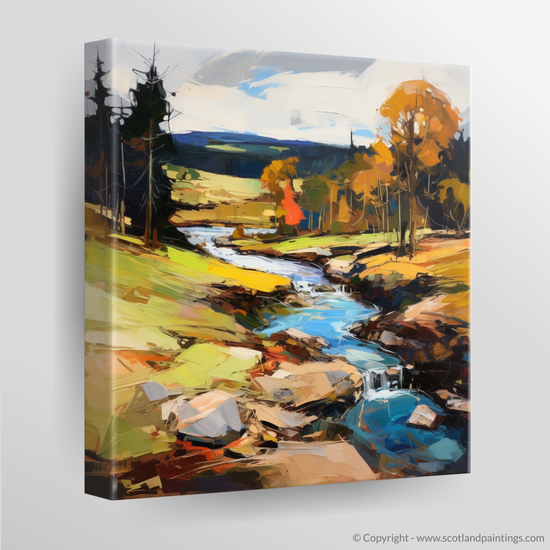 Painting and Art Print of Glen Tanar, Aberdeenshire entitled "Wild Rhy ...