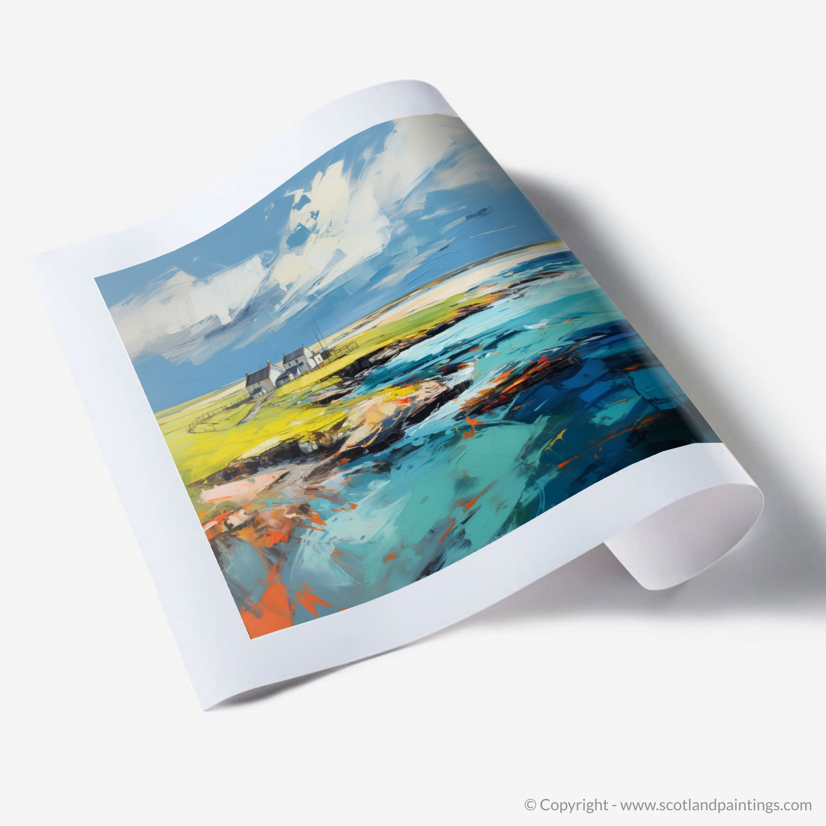 Painting and Art Print of Isle of Tiree, Inner Hebrides entitled "Isle ...