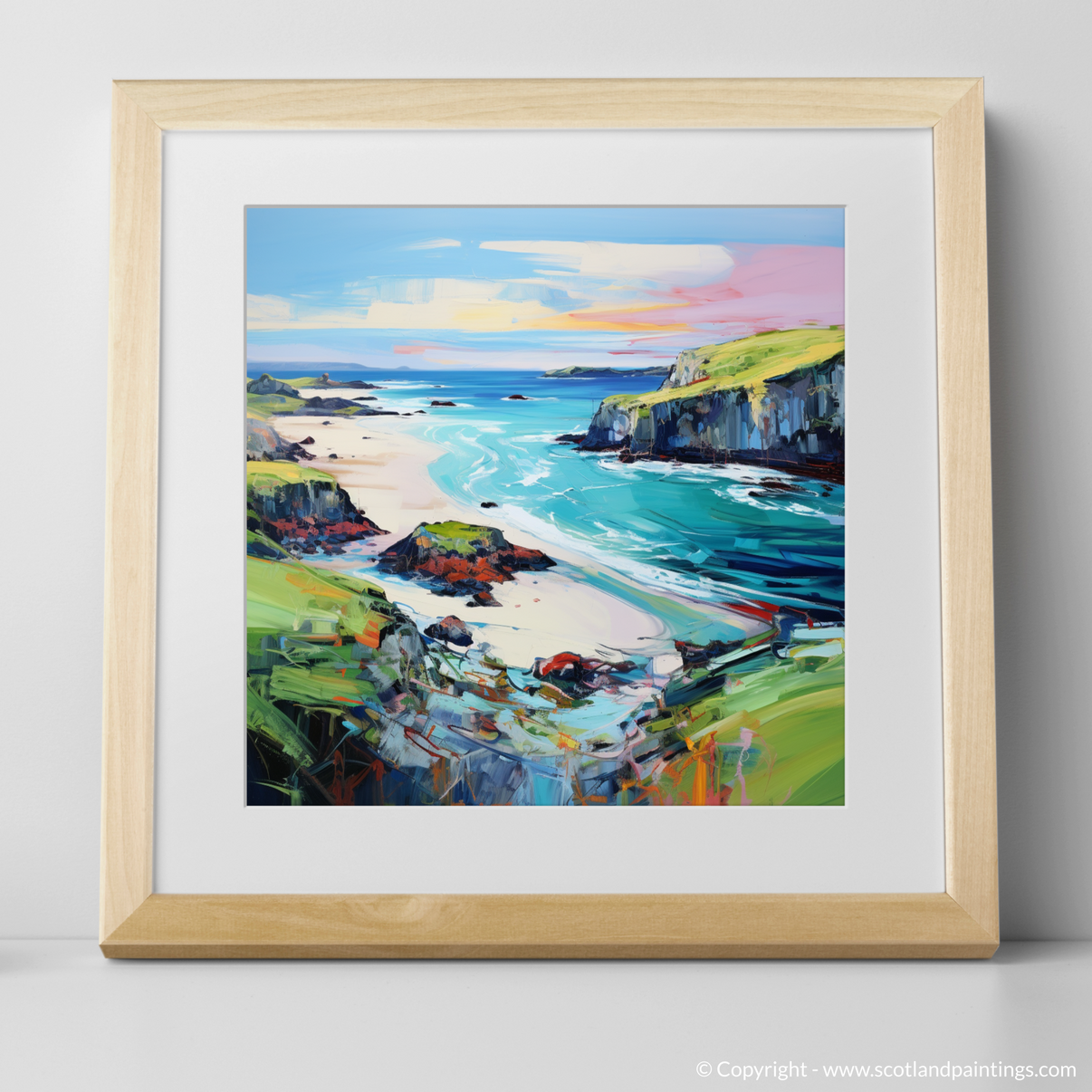 Painting and Art Print of Kiloran Bay, Isle of Colonsay entitled "Kilo ...