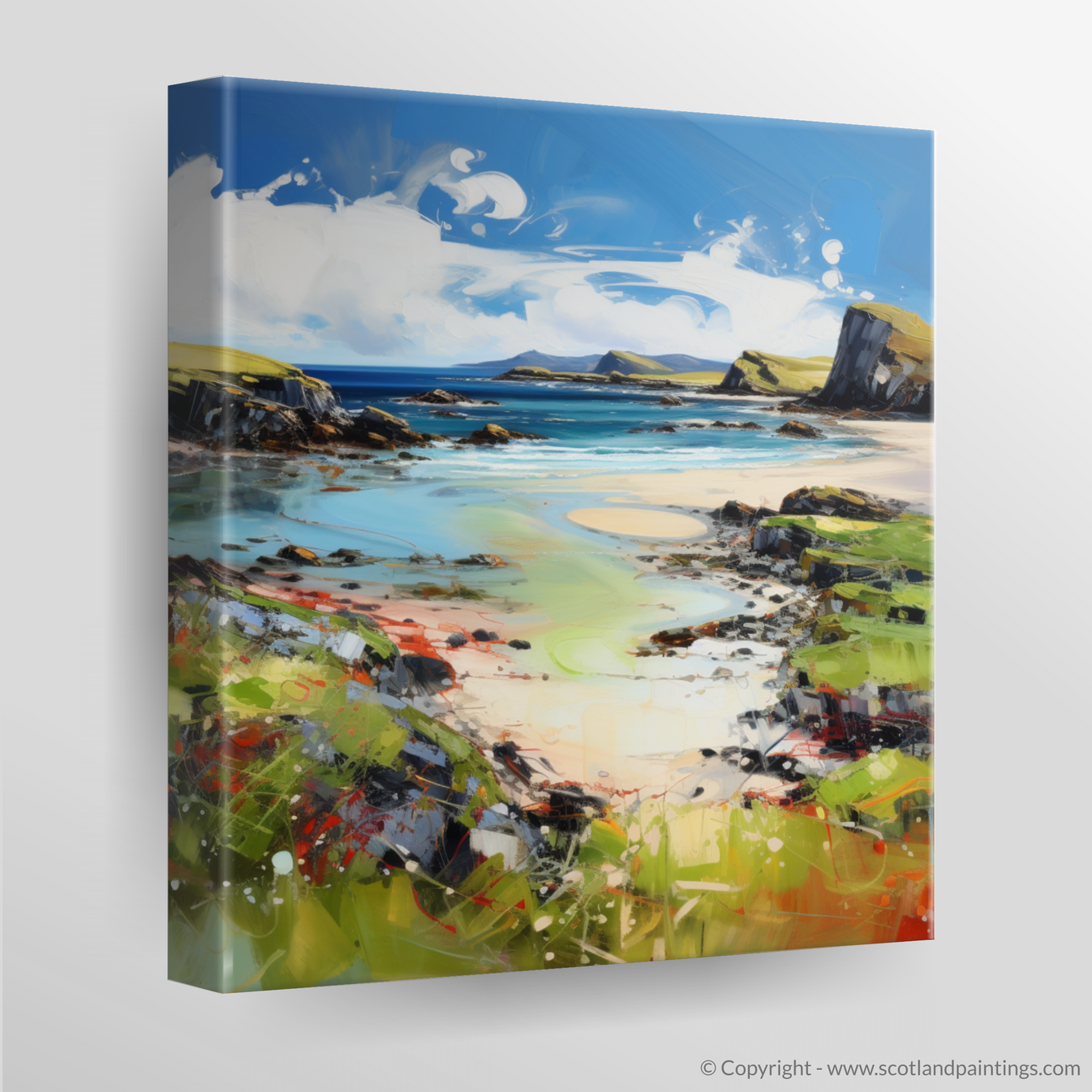 Painting and Art Print of Kiloran Bay, Isle of Colonsay entitled "Kilo ...
