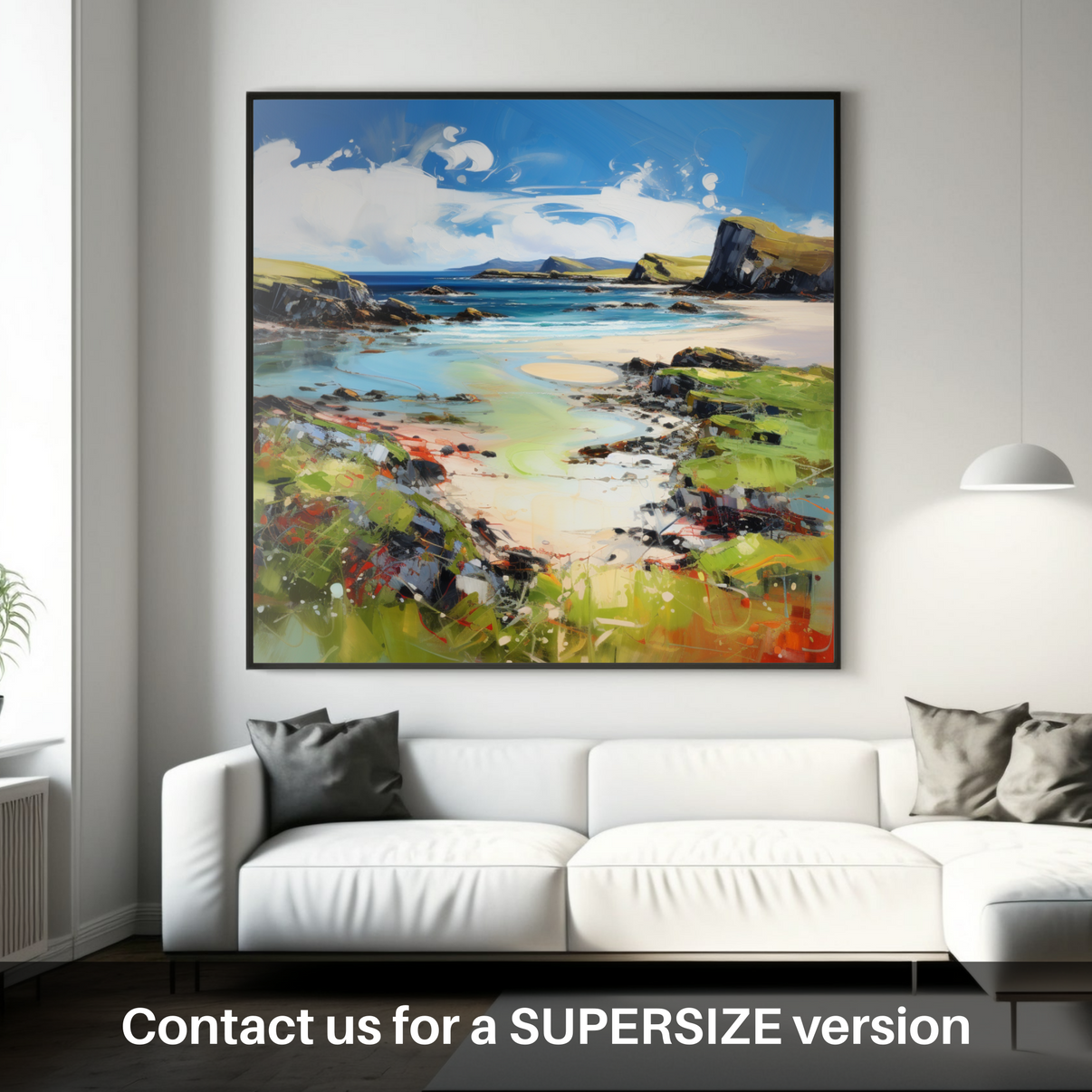 Painting and Art Print of Kiloran Bay, Isle of Colonsay entitled "Kilo ...