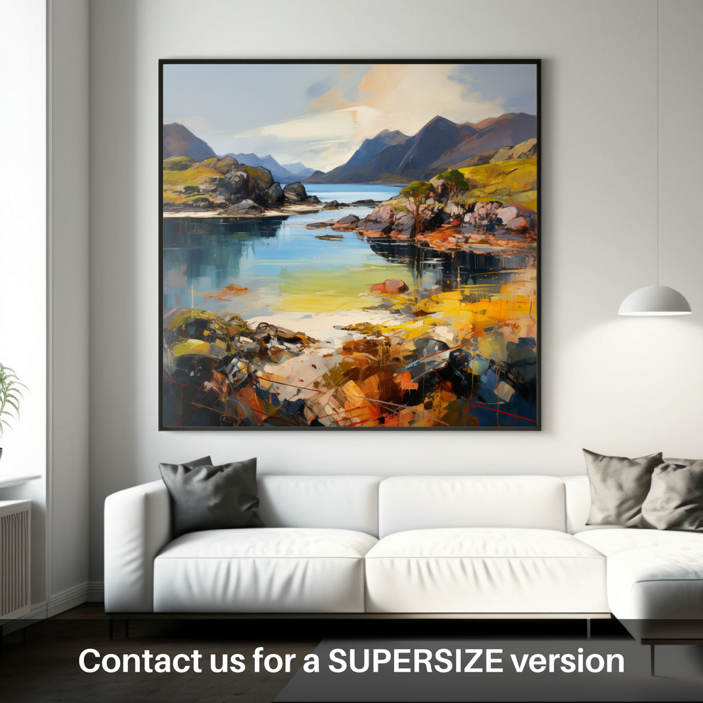 Painting and Art Print of Shieldaig Bay, Wester Ross entitled "Shielda ...