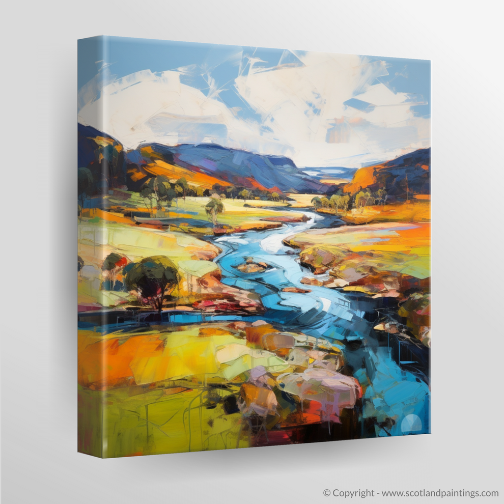 Painting and Art Print of Glen Esk, Angus entitled "Expressionist Ode ...