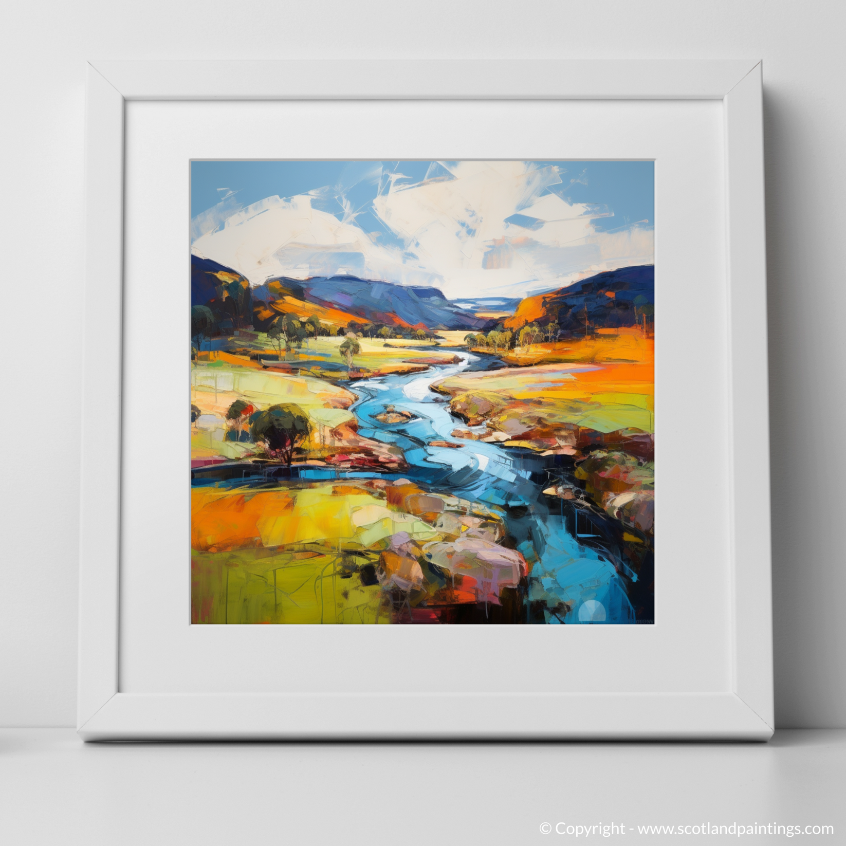 Painting and Art Print of Glen Esk, Angus entitled "Expressionist Ode ...