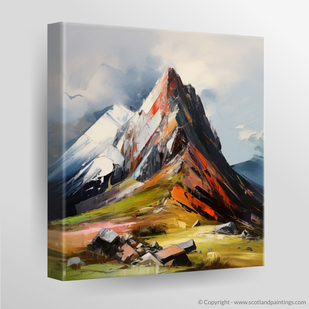 Painting and Art Print of Cairn Gorm, Highlands entitled "Highland Maj ...